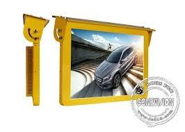 Cina Esposizione LCD del monitor dello schermo TV di pubblicità del contrassegno di Digtal del bus di Android del supporto del tetto in vendita