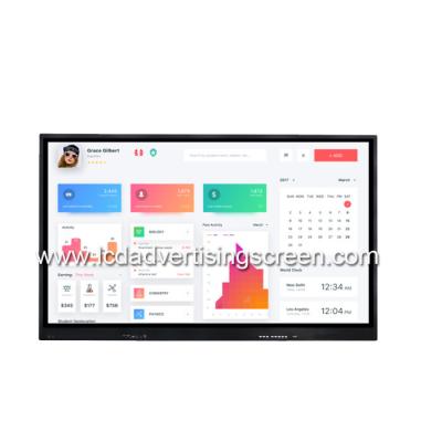 Cina Tocco a 55 pollici tutto di IR di LCD IN un sistema del doppio del bordo di PC PER la sala riunioni in vendita