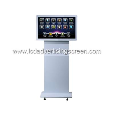Cina Chiosco al minuto dell'interno a 32 pollici dell'esposizione del touch screen di Android 7,1 PCAP con le ruote e la rete di Wifi in vendita