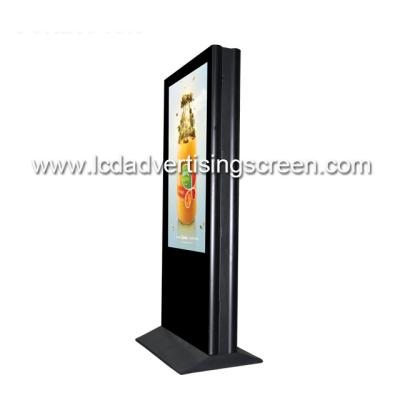Cina Schermo LCD laterale a 55 pollici dell'esposizione LCD diritta dell'interno di pubblicità doppio in vendita