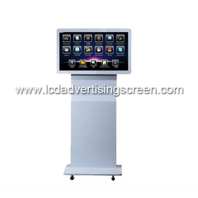 Cina A 32 pollici giri il monitor LCD del totem dell'esposizione LCD del touch screen di Android con le ruote in vendita