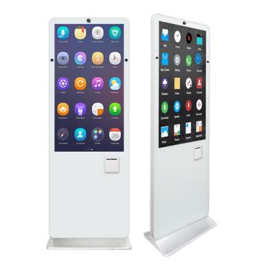 China Visualização ótica de tela táctil branca do LCD quiosque Nano do tela táctil de 49 polegadas com a câmera 8MP à venda