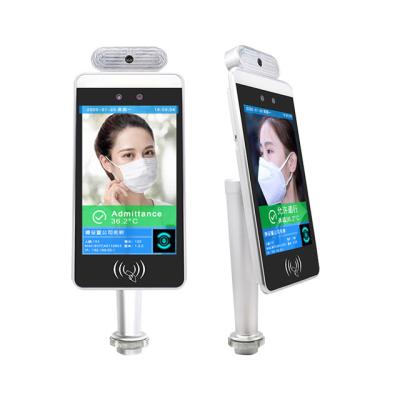 China toma de imágenes térmica infrarroja del reconocimiento facial de 8inch LCD con el sistema de gestión de medición anormal de la alarma de la temperatura del cuerpo en venta