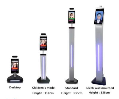 China Autotemperatuurmeting voor Shool-Poorttoegang 8 duimlcd het Scherm met Levende Camera Te koop