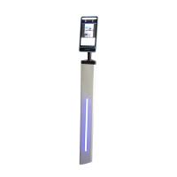 China 8 Inch Access Control IPS Panel Face Recognition Infrared Thermometer for sale