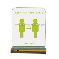 China High Brightness Table Stand 28 * 22cm Led Shine Board for sale