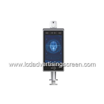Cina Schermo LCD di pubblicità di Android del corpo umano di temperatura del rivelatore a 8 pollici di misura con la base da tavolino in vendita
