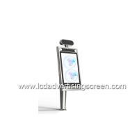 China 8 Inch Face Recognition LCD Advertising Screen Temperature Measurement Detector With Android Operation System for sale