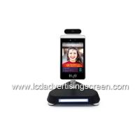China 8 Inch Face Recognition LCD Advertising Screen Temperature Measurement Detector With Android Operation System for sale