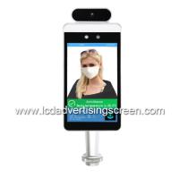 China 8 Inch Face Recognition LCD Advertising Screen Temperature Measurement Detector With Android Operation System for sale