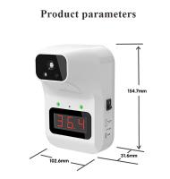 China LED Backlight Fever Alarm Forehead Infrared Thermometer for sale