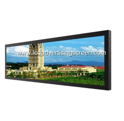 China Android as lêndeas 1920*360 de 28 polegadas 700 esticou o quadro aberto do tela táctil do LCD da barra ou com quadro à venda