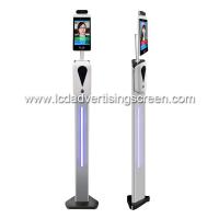 China Hotels Washing Dispenser Face Recognition Infrared Thermometer for sale