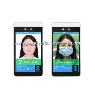 China An der Wand befestigter LCD-Infrarotgesichtserkennungs-Thermometer zu verkaufen
