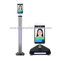 China 8 Inch IPS Face Recognition Infrared Thermometer for sale