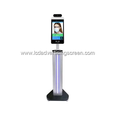 China 8 Zoll AI-Gesichtserkennungs-Entdeckungs-Thermometer-Wärmebildgebungs-Maß-Maschine für Walkable IC-Sicherheitsmanagement zu verkaufen