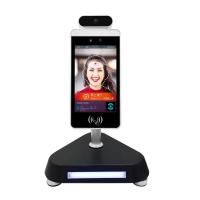 China IPS LCD DC12V Face Recognition Infrared Temperature Kiosk for sale