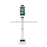 China 8 Inch IPS LCD Face Recognition Infrared Thermometer for sale