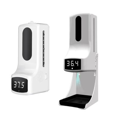China het Desinfecterende middelautomaat van 1000ml Touchless met het Infrarode Apparaat van de Koortsmaatregel Te koop