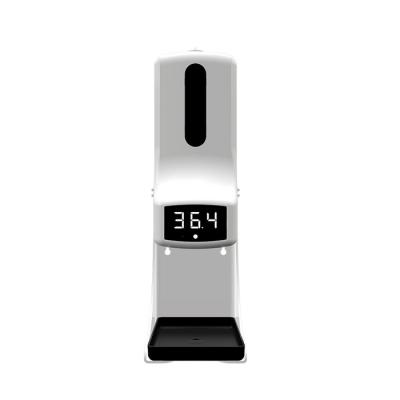China het Desinfecterende middelautomaat van 1000ml Touchless met het Infrarode Apparaat van de Koortsmaatregel Te koop