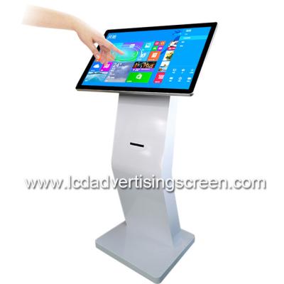 China Totem capacitivo do LCD de um toque de 32 polegadas com impressora à venda