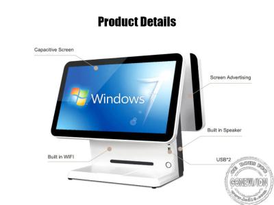 中国 250CD/M2プリンターを持つ二重スクリーン1920x1080 TFTのスーパーマーケット キャッシャー 販売のため