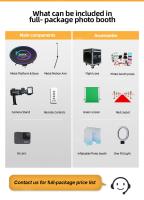 China Live Show 360 Rotating Selfie Camera Photo Booth Platform for sale