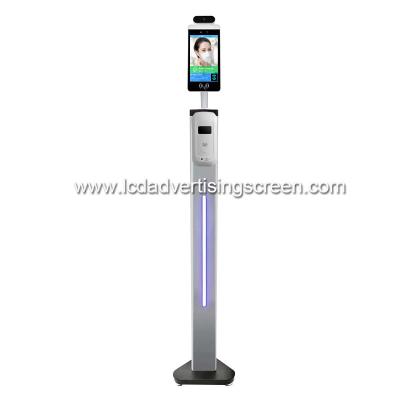 Китай Термометр IP65 лицевого опознавания Touchless AI ультракрасный с экраном 8 дюймов продается