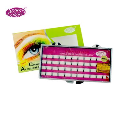 China STARSCOLORS Individual Lashes 3D Lash Extensions C Curl 0.10mm Mixed Tray 8-12mm Cluster Volume Lashes for sale