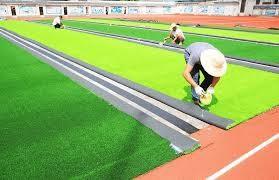 Artificial grass installation process