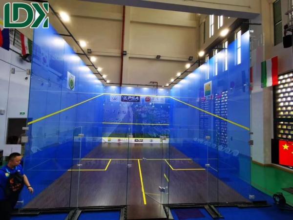 Quality Indoor Illuminated Squash Court Single And Double Player Squash Court Sports Venue for sale