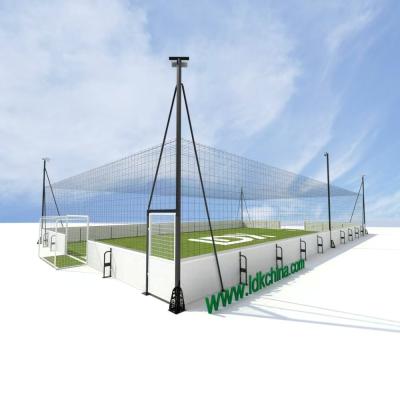 China Composite Board White Soccer Cage Outdoor Football Pitch Field Soccer Panna for sale