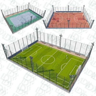 China High Grade Steel Training Soccer Field Artificial Grass  Sports Field Fence for sale