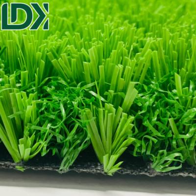 China Double Green Artificial Grass Free Of Filling Turf For Football Match for sale