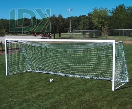 Quality Nylon Aluminum Soccer Goal Net Soft Net Steel Football Goals for sale