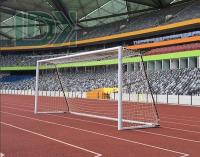 Quality Nylon Aluminum Soccer Goal Net Soft Net Steel Football Goals for sale