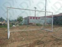 Quality Customized Lightweight Soccer Goal Metal Football Goal With Nylon Nets Steel for sale