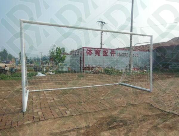 Quality Customized Lightweight Soccer Goal Metal Football Goal With Nylon Nets Steel for sale