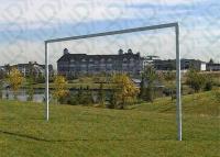Quality Anti Acid Anti Wet Metal Goal Posts Underground Pop Up Football Goals for sale