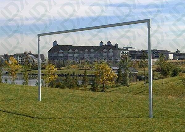 Quality Anti Acid Anti Wet Metal Goal Posts Underground Pop Up Football Goals for sale