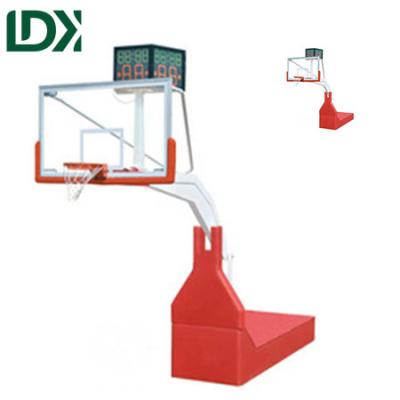 China Hot Sale Staal Basketbal Equipment Draagbare Basketbal Hoops Met Scoreboard Te koop