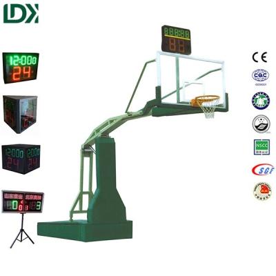 China Stadium Training Basketball Stand Portable Electric Hydraulic Basketball Ring System for sale