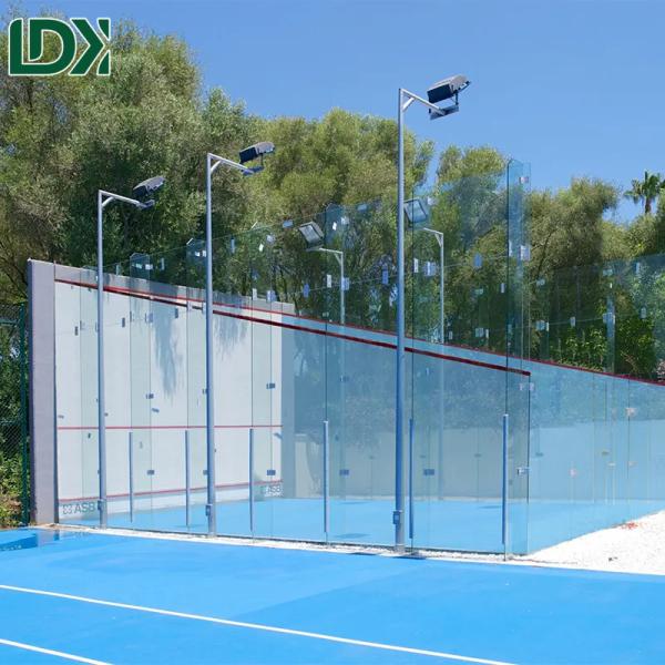 Quality LED Outdoor Backyard Squash Court Durable Wood Flooring Squash Facilities Customization for sale