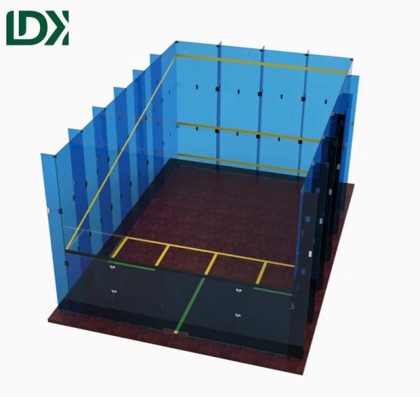Quality LED Outdoor Backyard Squash Court Durable Wood Flooring Squash Facilities for sale