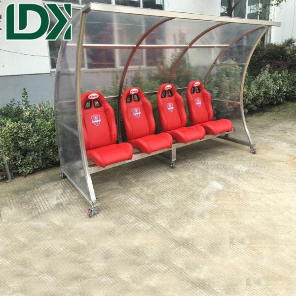 Quality Aluminum Alloy Portable Soccer Pitch Team Shelter Soccer Training Equipment Substitute Bench for sale