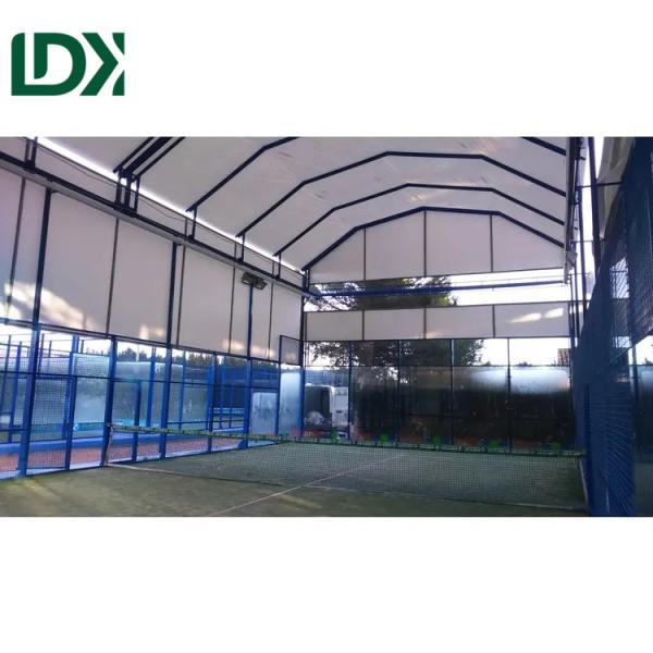 Quality Lighting System Panoramic Paddle Tennis Court Paddle Ball Court With Custom Ceiling for sale