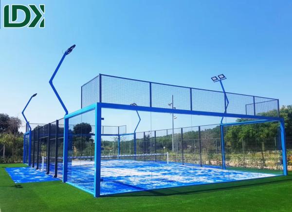 Quality Padel Sports Padel Court Panoramic Full Glass Paddle Tennis Court for sale