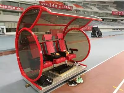 China Rifugio sportivo per squadre professionali di alta qualità di alluminio per il calcio e il calcio. for sale