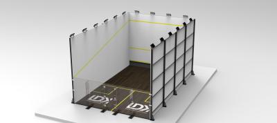 중국 스포츠 장비 스쿼시 코트 가열 유리 및 LED 조명 시스템 판매용