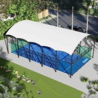 Cina Tenda da esterno personalizzata per tettoia del campo da squash comunitario, copertura per padel in vendita